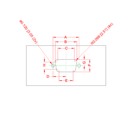 D-Sub Connector Panel Cut-outs | EDAC Interconnect Solutions | EDAC